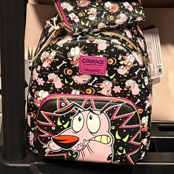 Loungefly | Bags | Courage The Cowardly Dog Mini Backpack Wallet | Poshmark